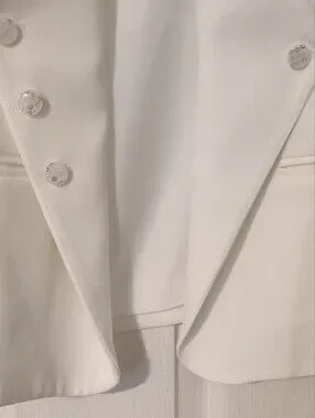 SHEIN | Jackets & Coats | Shein White Satinlook Sleeveless Vest | Poshmark